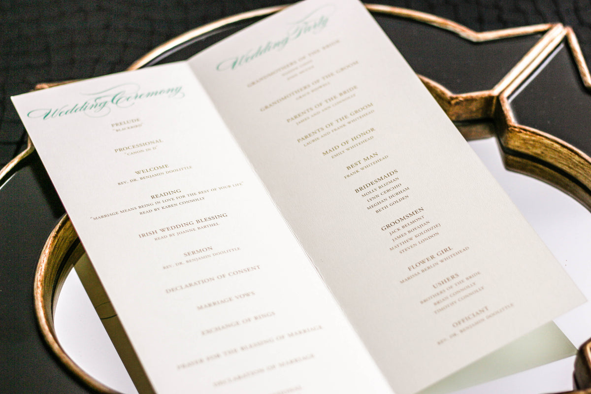 Classic Romance - 4" x 10" BOOKLET PROGRAM – Julie Hanan Design