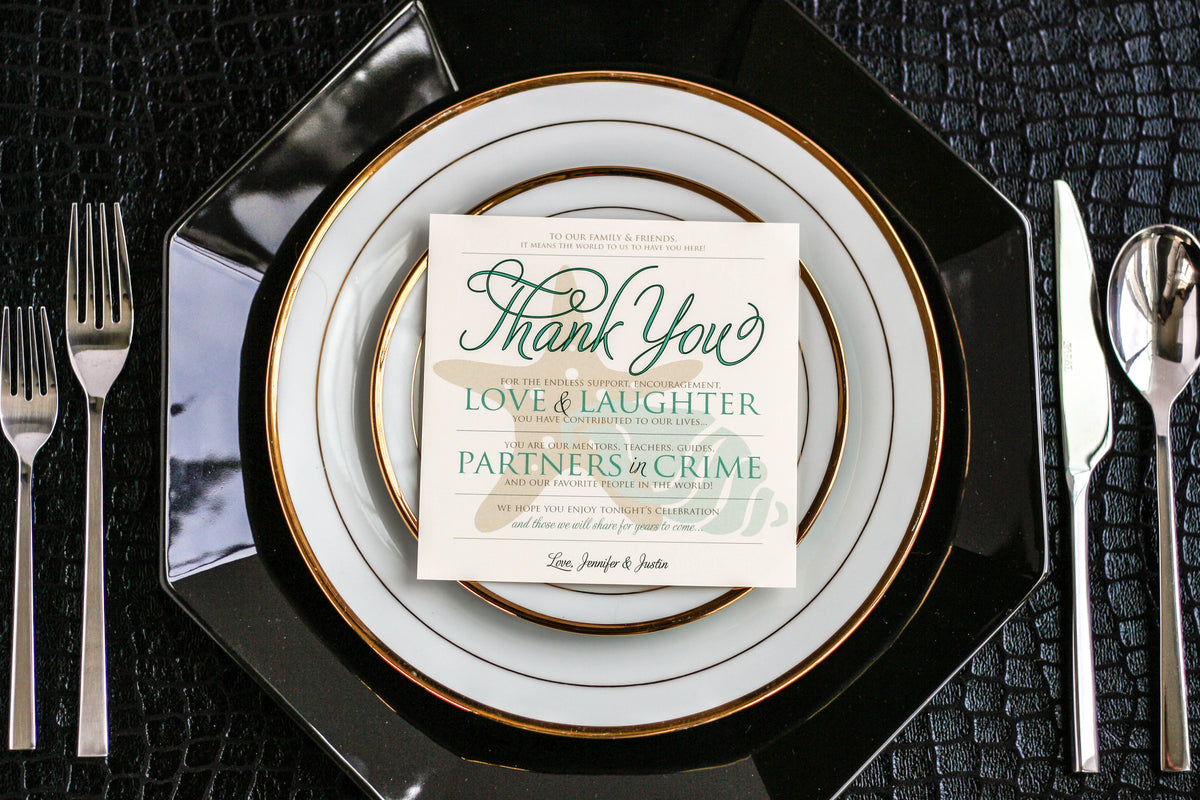 STARFISH AND SHELL - RECEPTION THANK YOU SIGNS – Julie Hanan Design