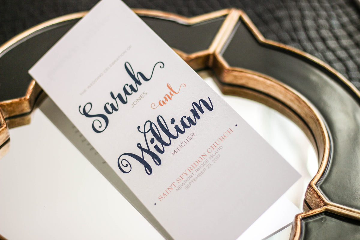 Calligraphy Chic - 4" x 10" BOOKLET PROGRAM – Julie Hanan Design