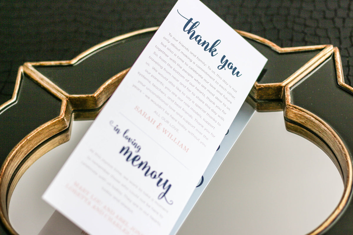 Calligraphy Chic - 4" x 10" BOOKLET PROGRAM – Julie Hanan Design