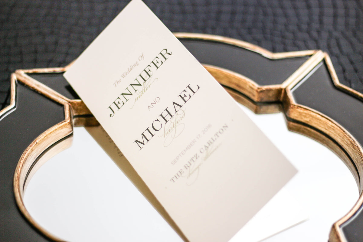 Classic Elegance - 4" x 10" BOOKLET PROGRAM – Julie Hanan Design