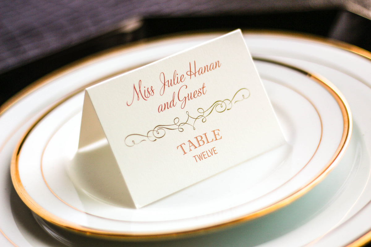 ENCHANTING VINTAGE - 2.5" x 3.5" TENTED PLACE CARDS – Julie Hanan Design
