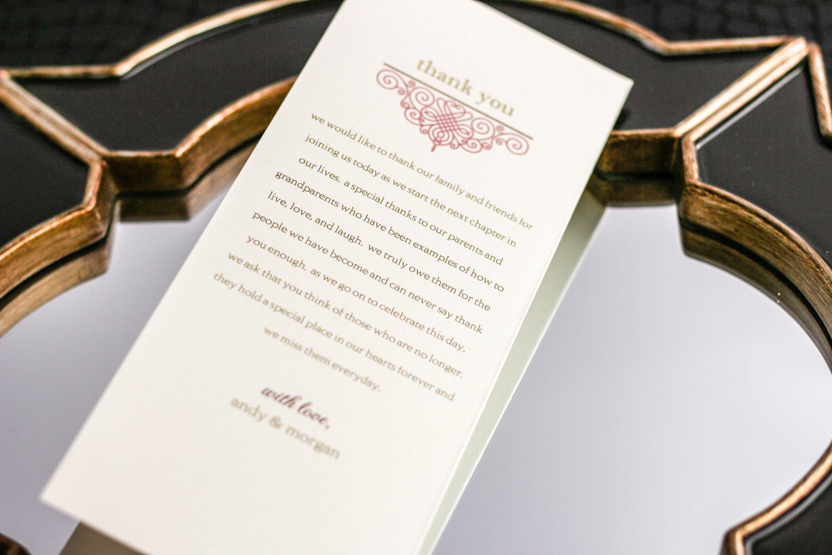 EUROPEAN SCROLL - 4" x 10" BOOKLET PROGRAM – Julie Hanan Design