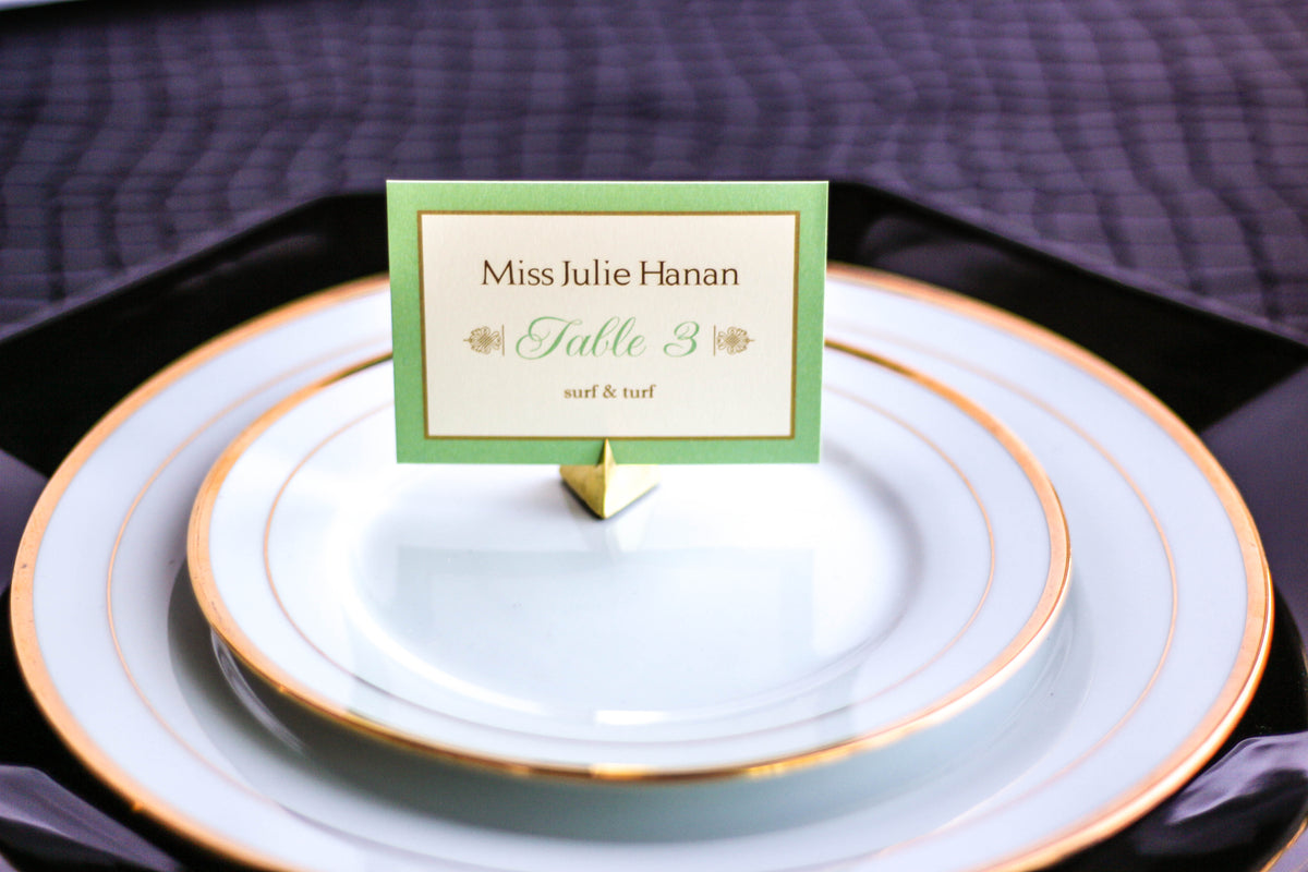 EUROPEAN SCROLL - 2.5" x 3.5" FLAT PLACE CARDS – Julie Hanan Design