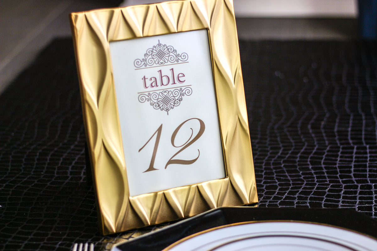 EUROPEAN SCROLL - 5" x 7" TABLE NUMBERS – Julie Hanan Design