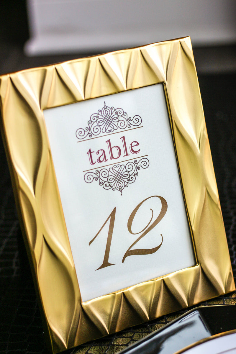 EUROPEAN SCROLL - 5" x 7" TABLE NUMBERS – Julie Hanan Design