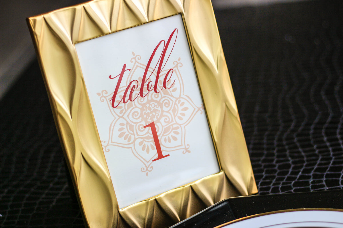 MODERN HENNA - 5" x 7" TABLE NUMBERS – Julie Hanan Design