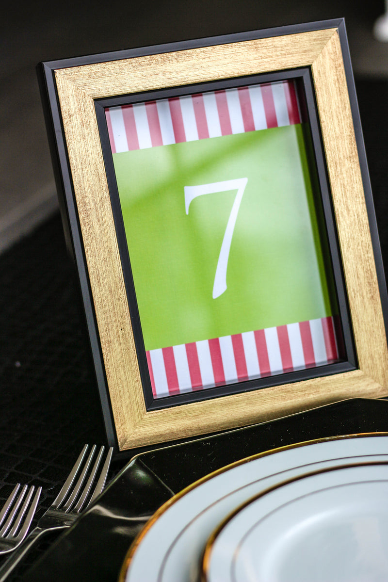 PREPPY CHIC - 5" x 7" TABLE NUMBERS – Julie Hanan Design