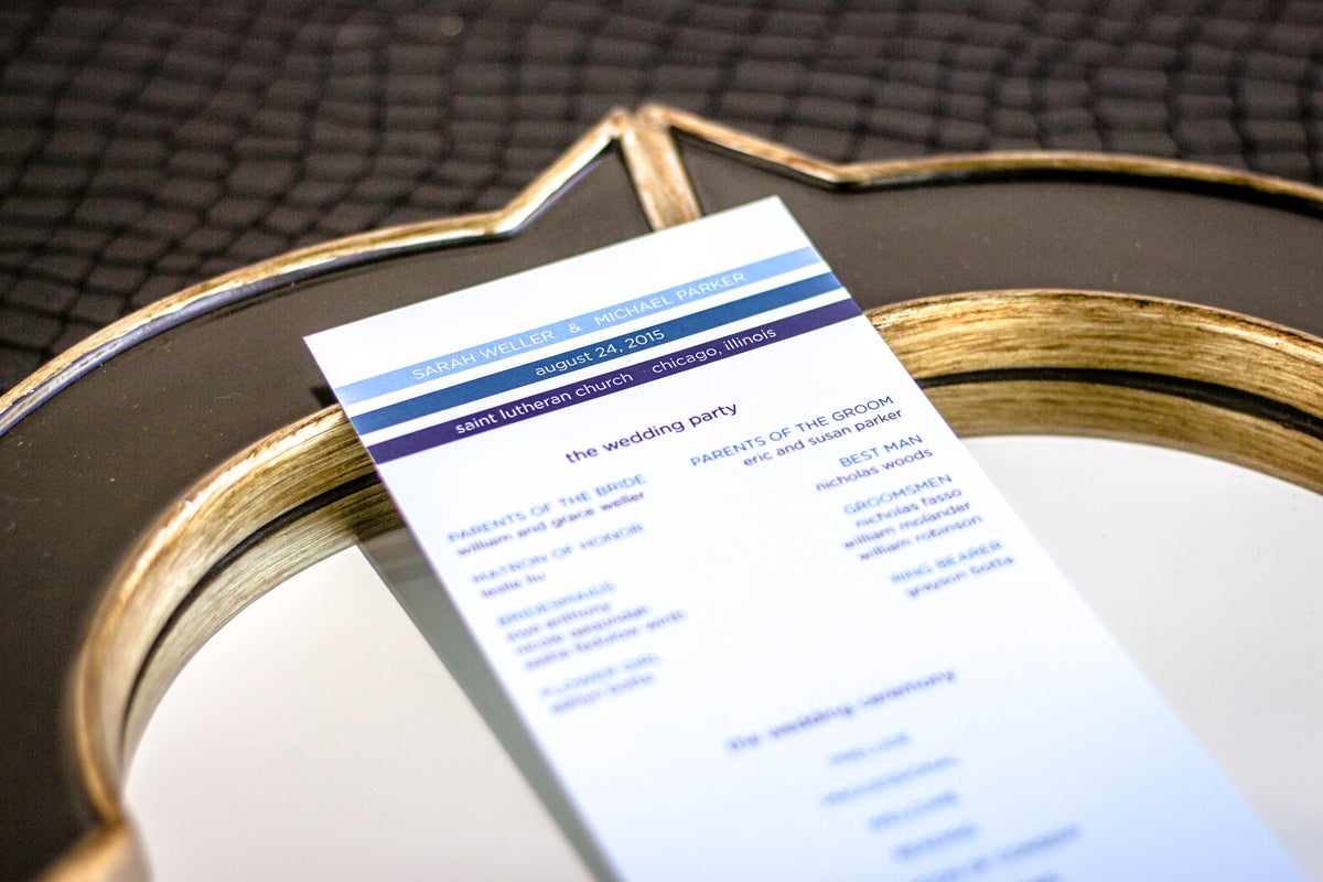 CONTEMPORARY TRIPLE STRIPED - 4" x 9" FLAT PROGRAM – Julie Hanan Design