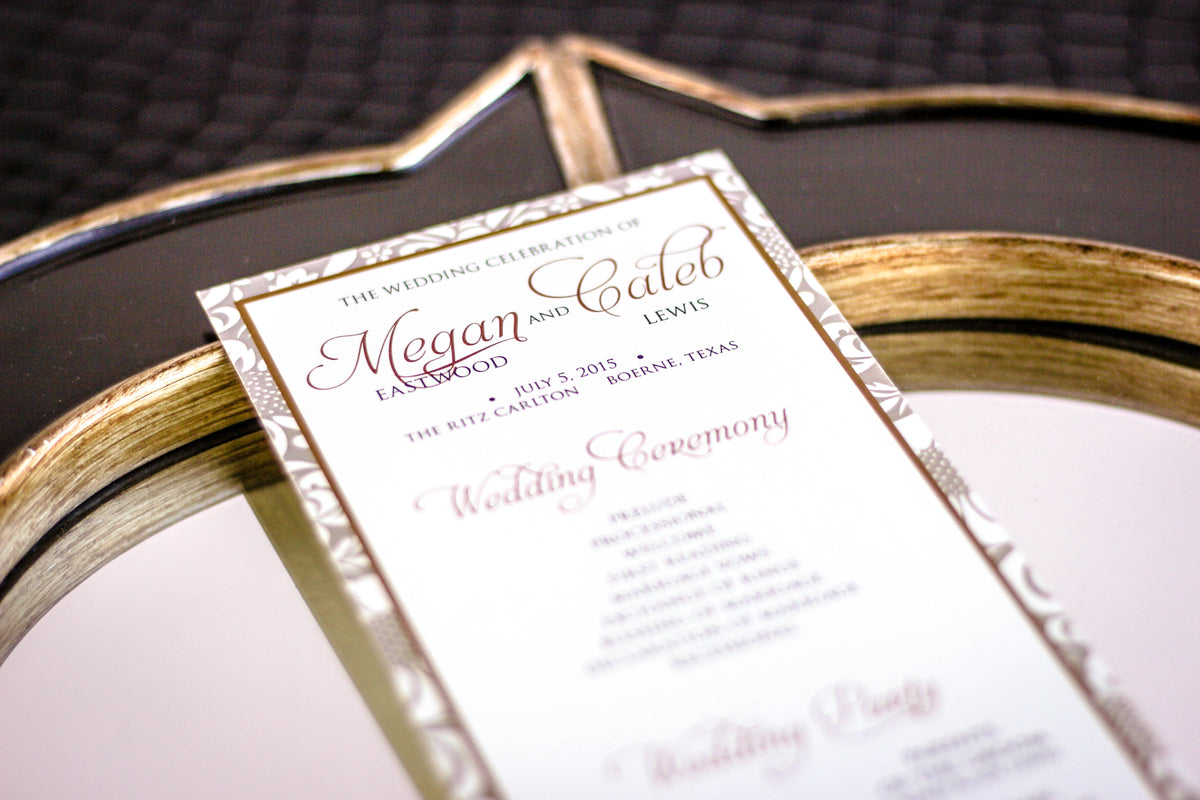 SOPHISTICATED DAMASK - 4" x 9" FLAT PROGRAM – Julie Hanan Design