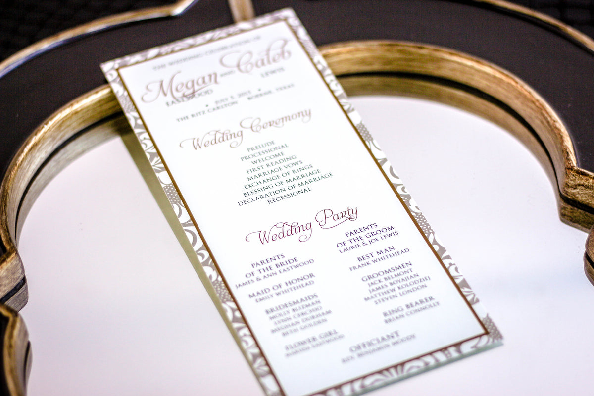 SOPHISTICATED DAMASK - 4" x 9" FLAT PROGRAM – Julie Hanan Design