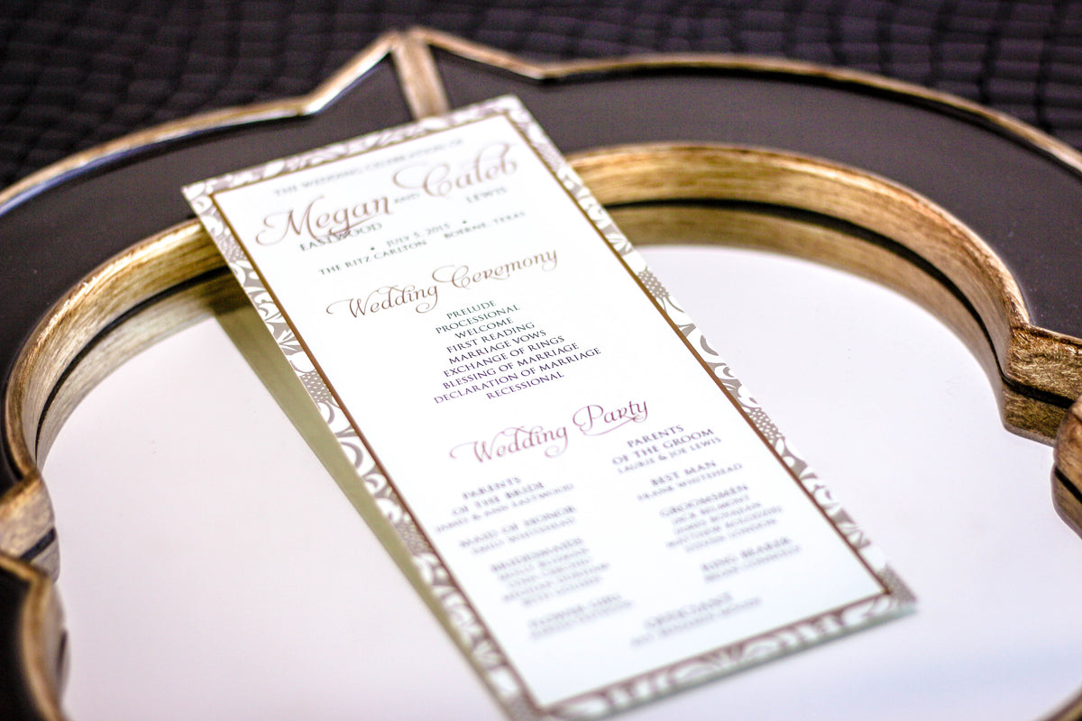 SOPHISTICATED DAMASK - 4" x 9" FLAT PROGRAM – Julie Hanan Design