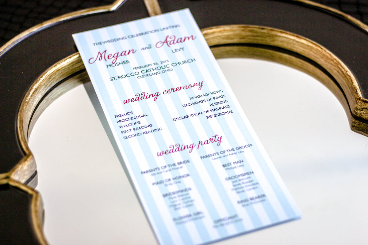 SOPHISTICATED STRIPE - 4" x 9" FLAT PROGRAM – Julie Hanan Design