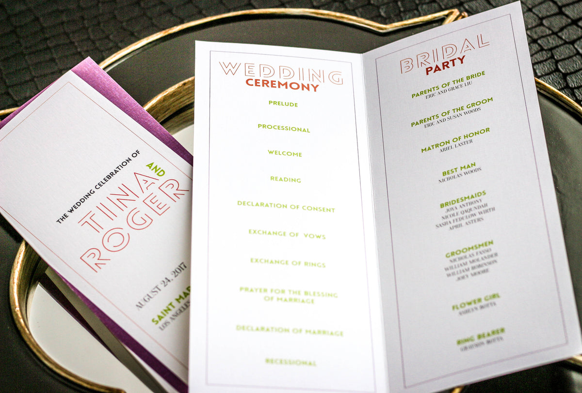 MODERN ANGLE - 4" x 10" BOOKLET PROGRAM – Julie Hanan Design