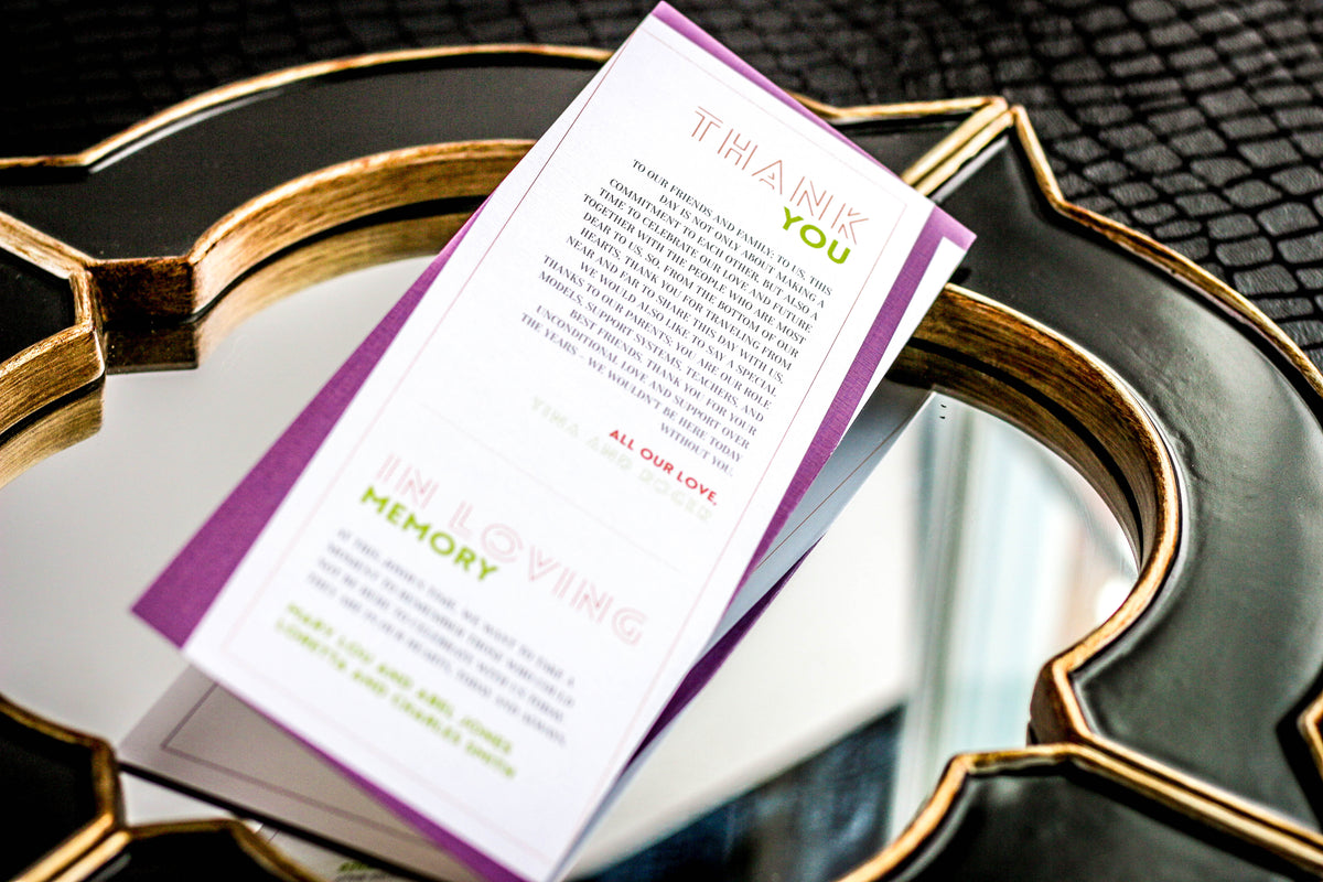 MODERN ANGLE - 4" x 10" BOOKLET PROGRAM – Julie Hanan Design