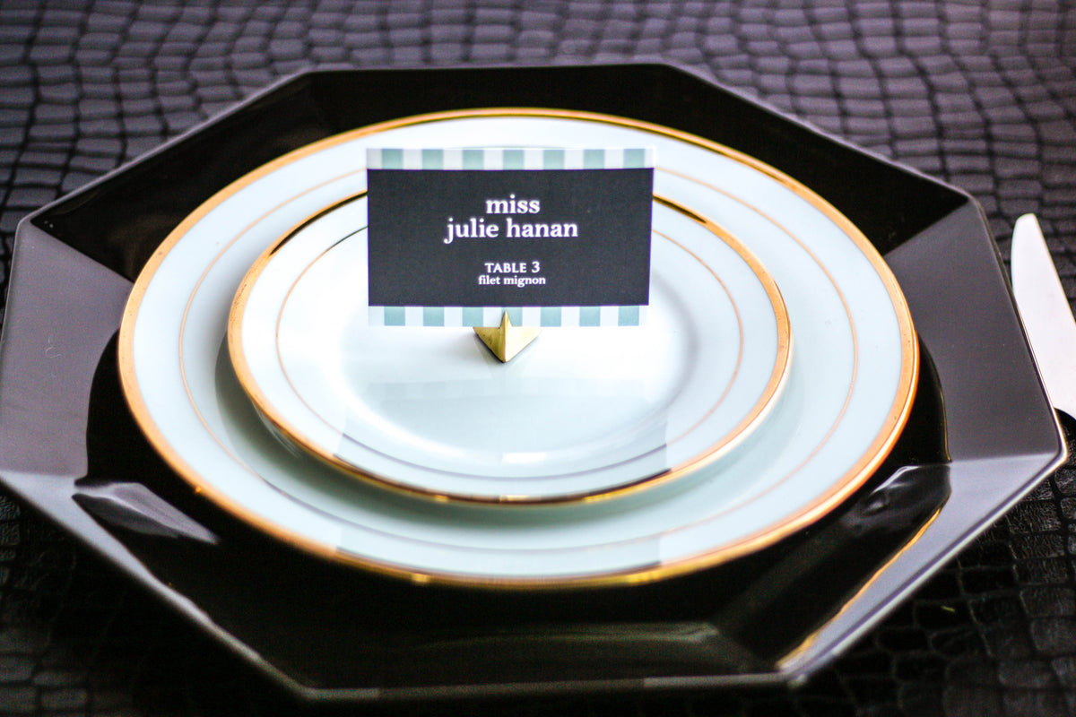 PREPPY CHIC - 2.5" x 3.5" FLAT PLACE CARDS – Julie Hanan Design