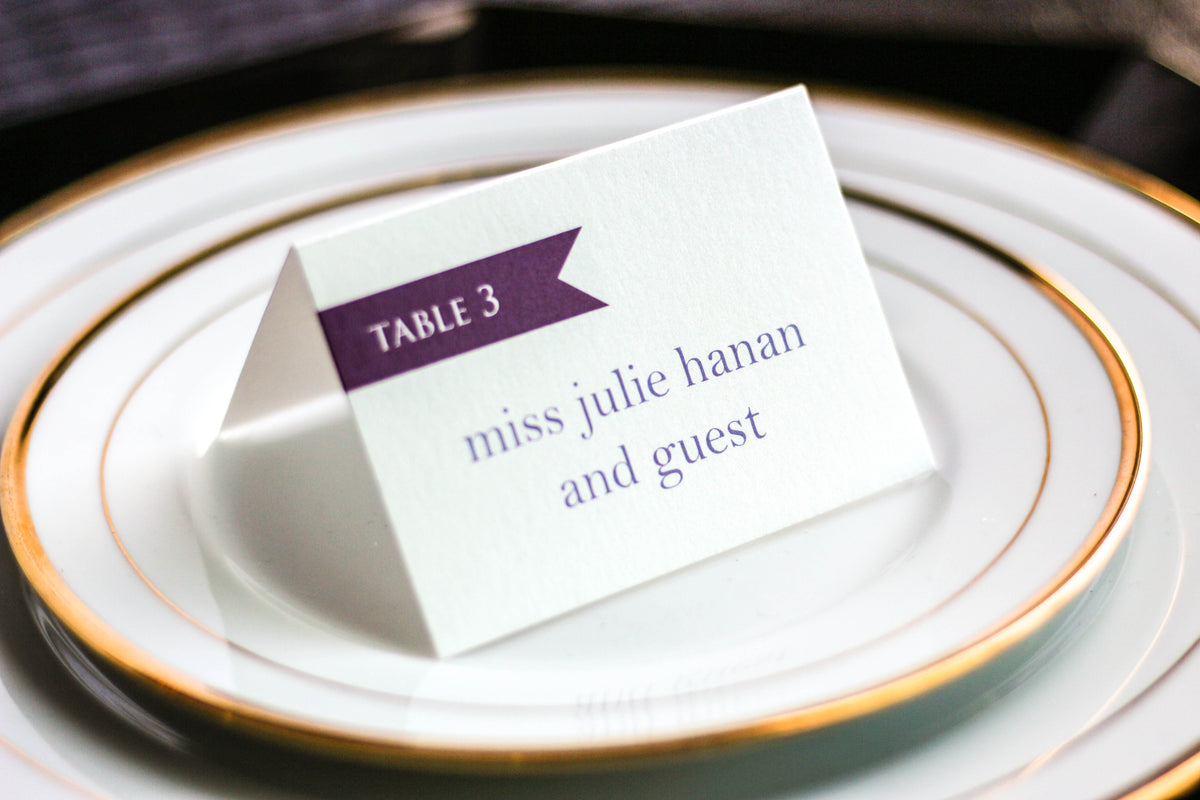 PREPPY CHIC - 2.5" x 3.5" TENTED PLACE CARDS – Julie Hanan Design