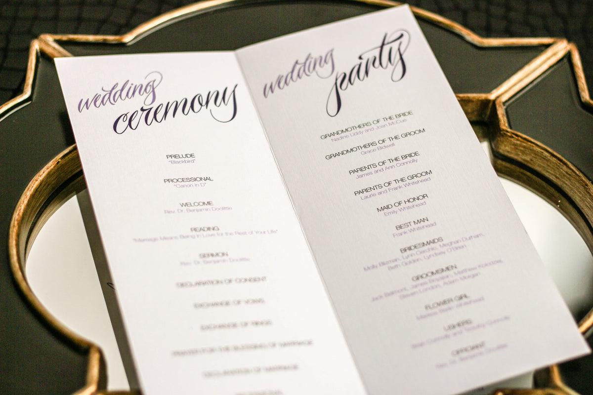 SWEEPING SCRIPT - 4" x 10" BOOKLET PROGRAM – Julie Hanan Design