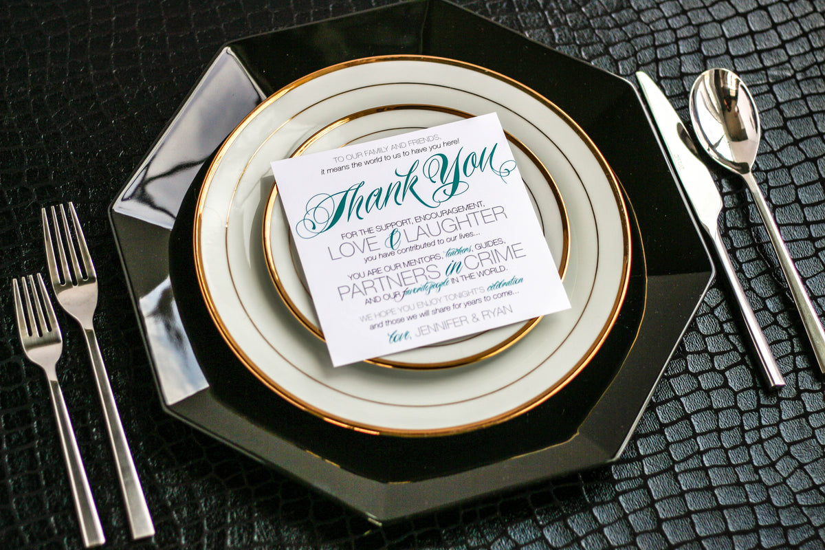 SWEEPING SCRIPT - RECEPTION THANK YOU SIGNS – Julie Hanan Design