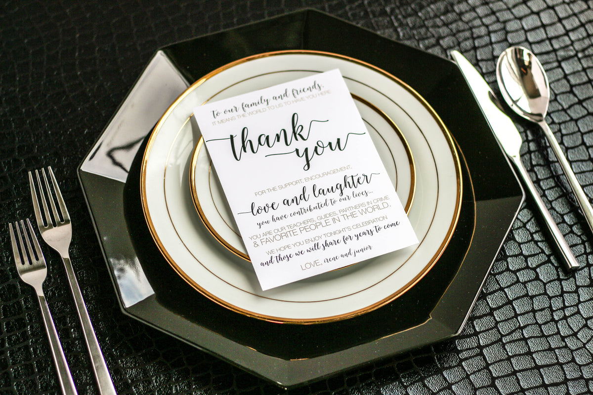 WHIMSICAL CALLIGRAPHY - RECEPTION THANK YOU SIGNS – Julie Hanan Design