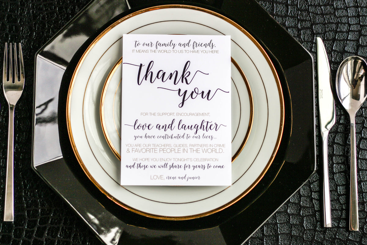 WHIMSICAL CALLIGRAPHY - RECEPTION THANK YOU SIGNS – Julie Hanan Design